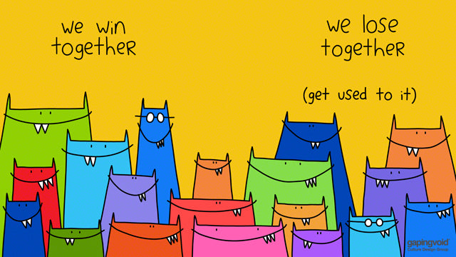 We win Together we Lose Together – Gapingvoid Virtual Backgrounds